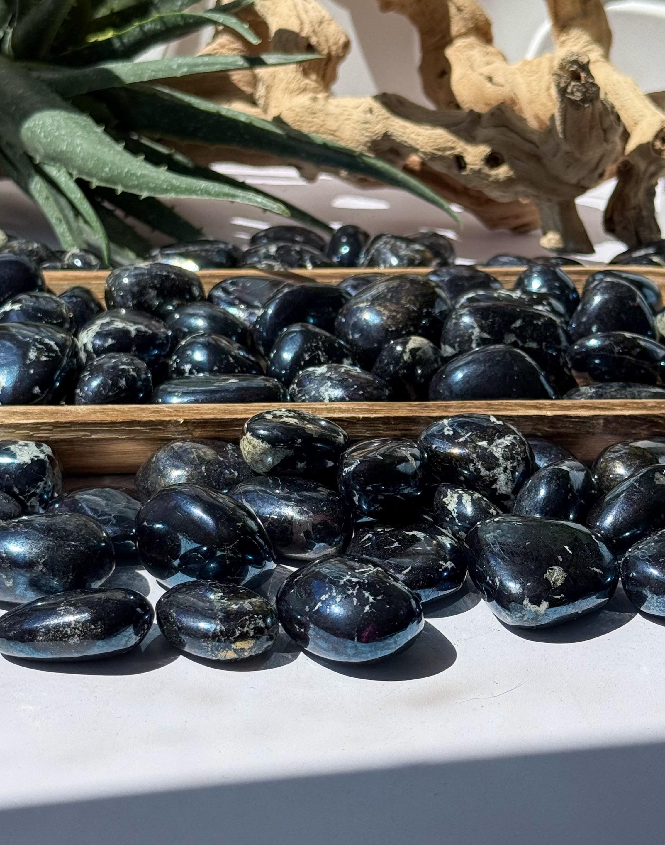 Blue Covellite Tumbles | Crystal for Intuition, Transformation ...
