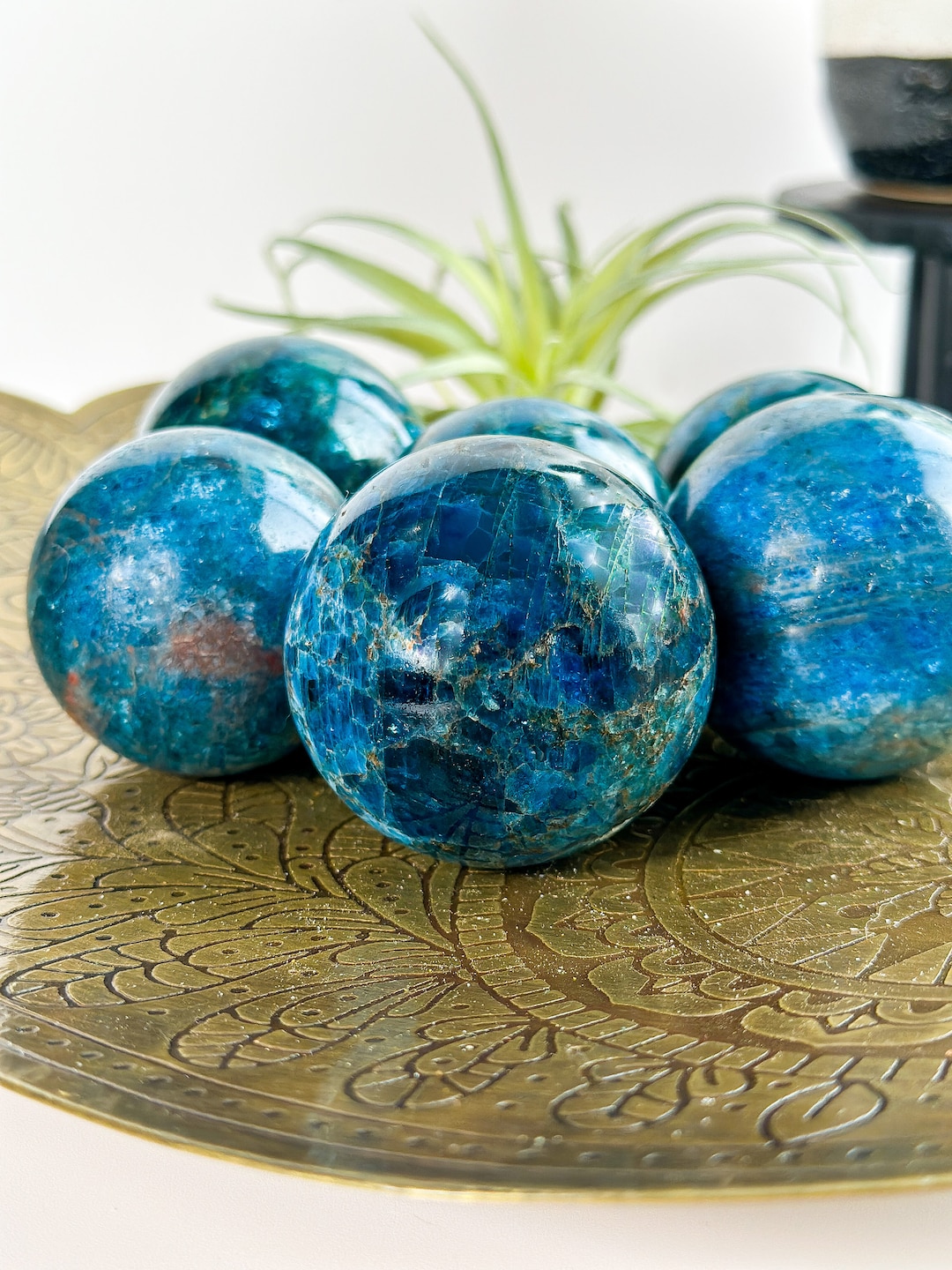 Blue Apatite Spheres, Manifestation Stone, Apatite Sphere, Blue Apatite ...
