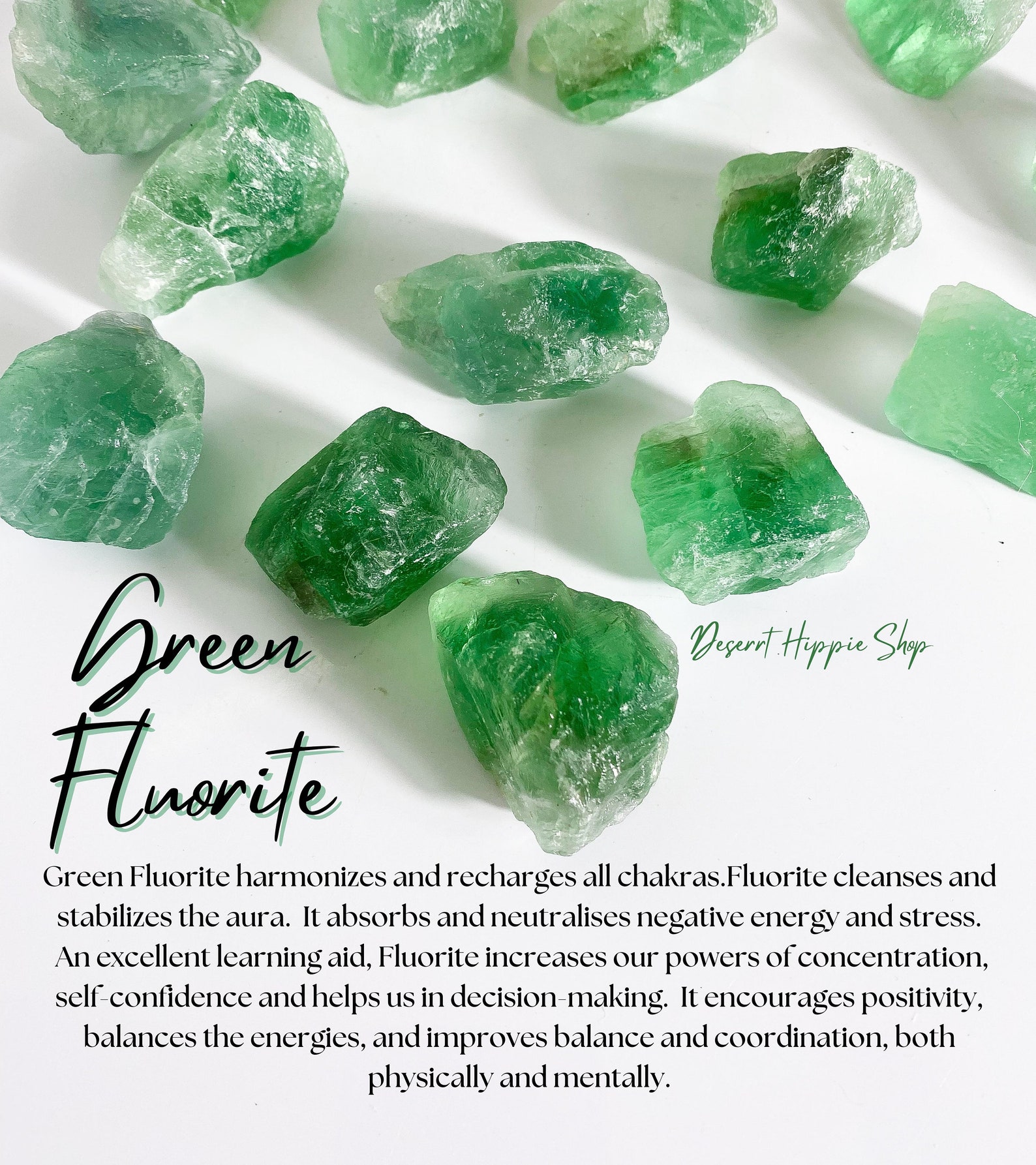 Raw Green Fluorite Stone of Focus & Clarity Rough Green - Etsy