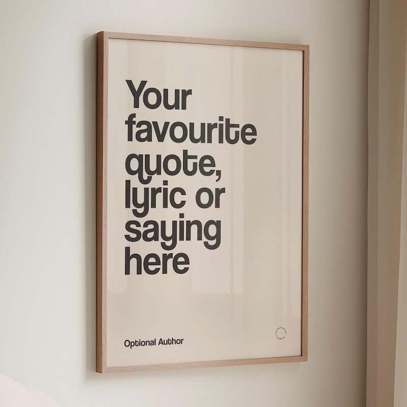 Custom Text Art Posters - Etsy