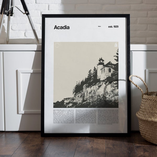 Acadia Print - Etsy