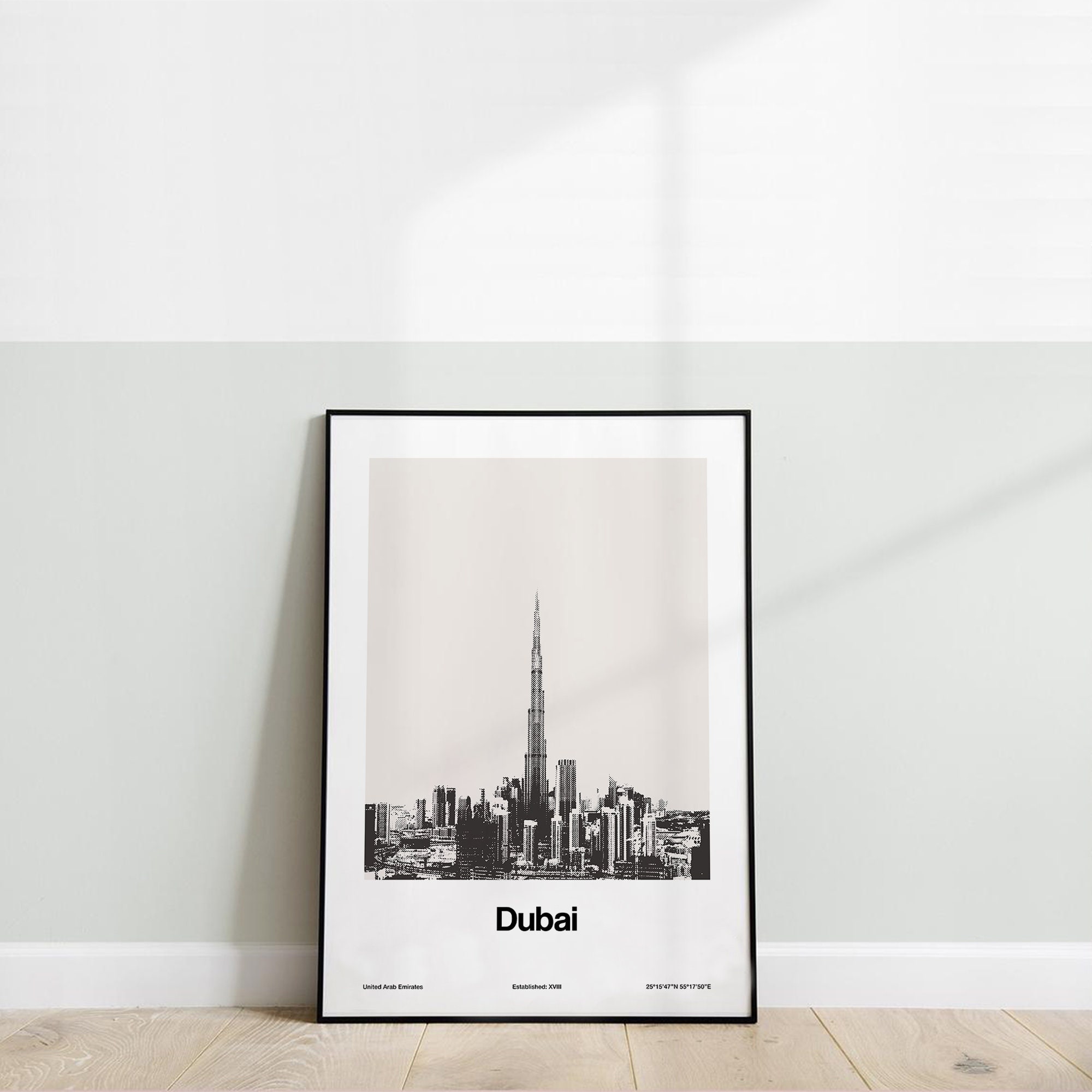Dubai Poster Burj Khalifa Tower Dubai Skyline United Arab - Etsy