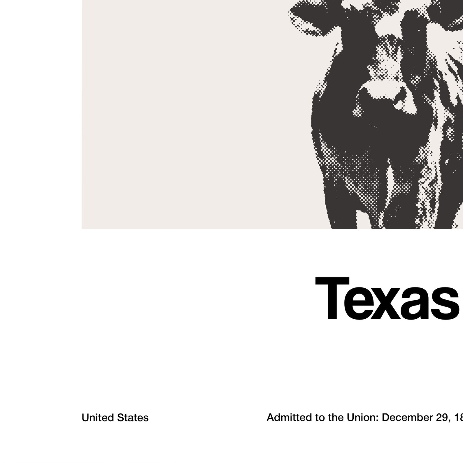 Texas Longhorn Print Texas Arch Poster Texas Ranch Black - Etsy