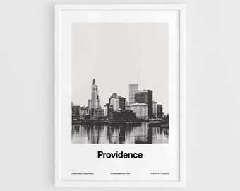 Providence College Rhode Island Skyline Poster Art Print RI - Etsy