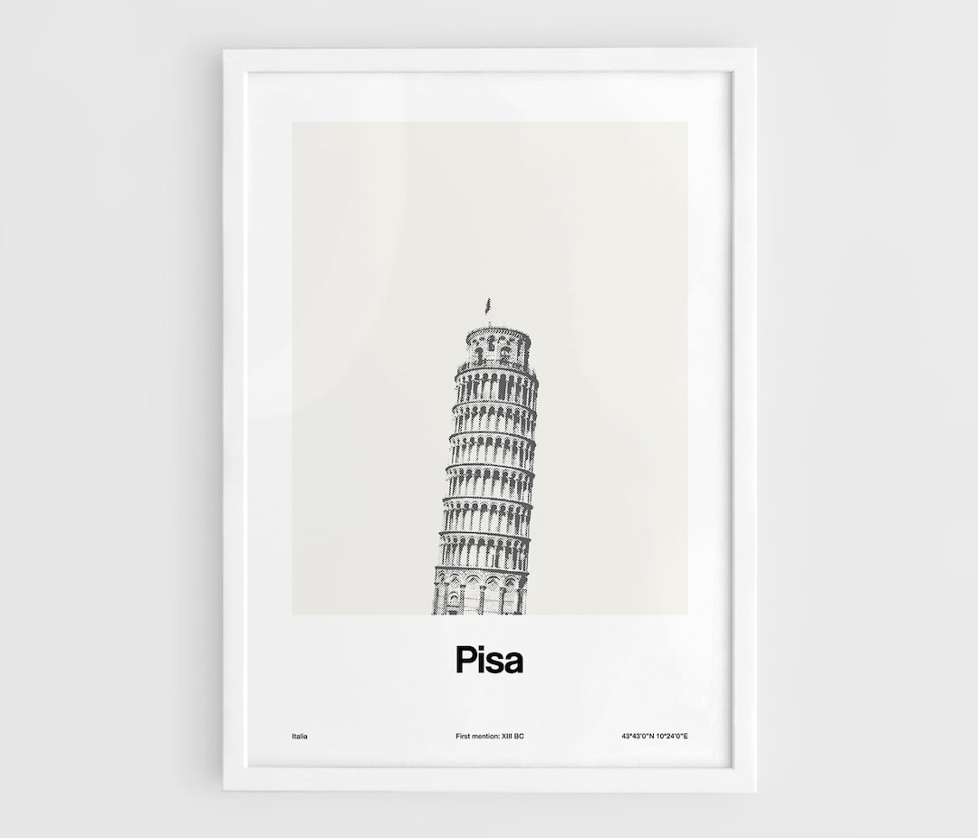 Pisa Poster, Pisa Tuscany Print, Tower of Pisa Italia, Visit Pisa Italy ...