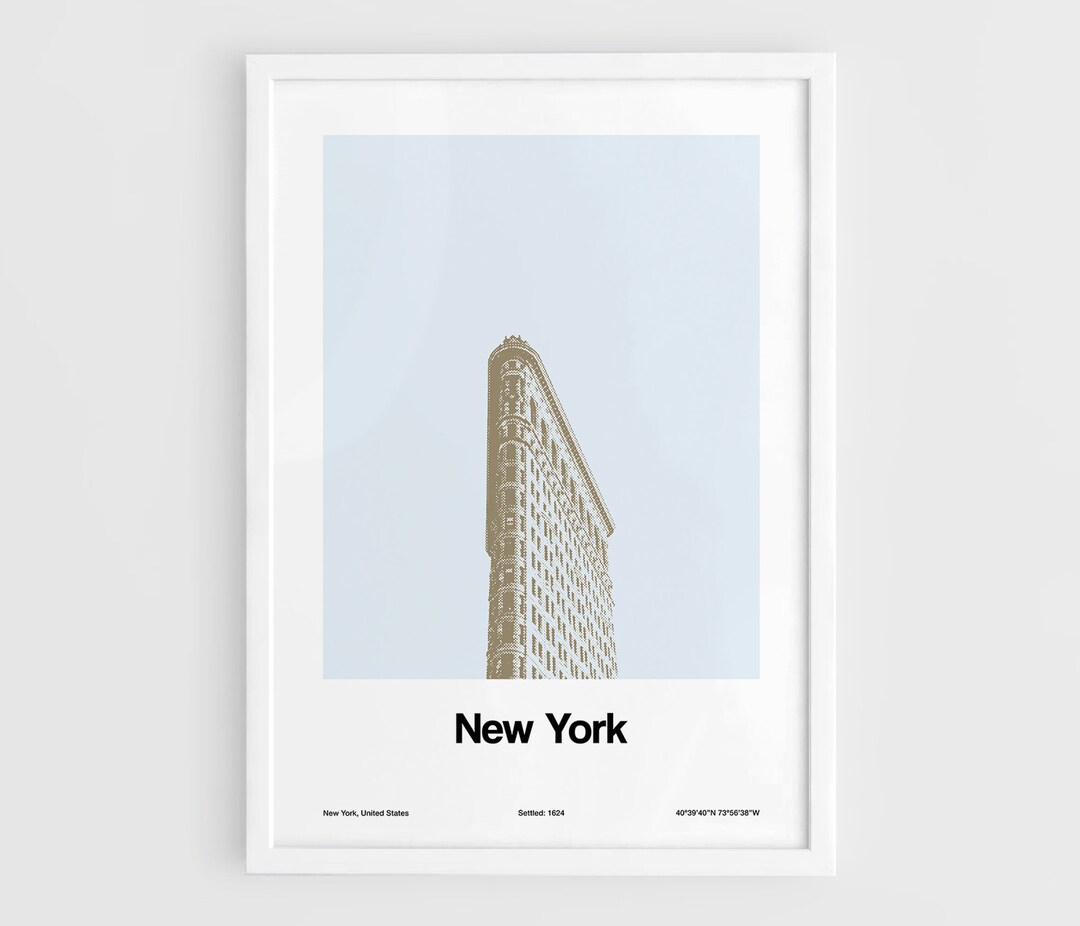 New York Poster Flatiron Building Print New York City - Etsy