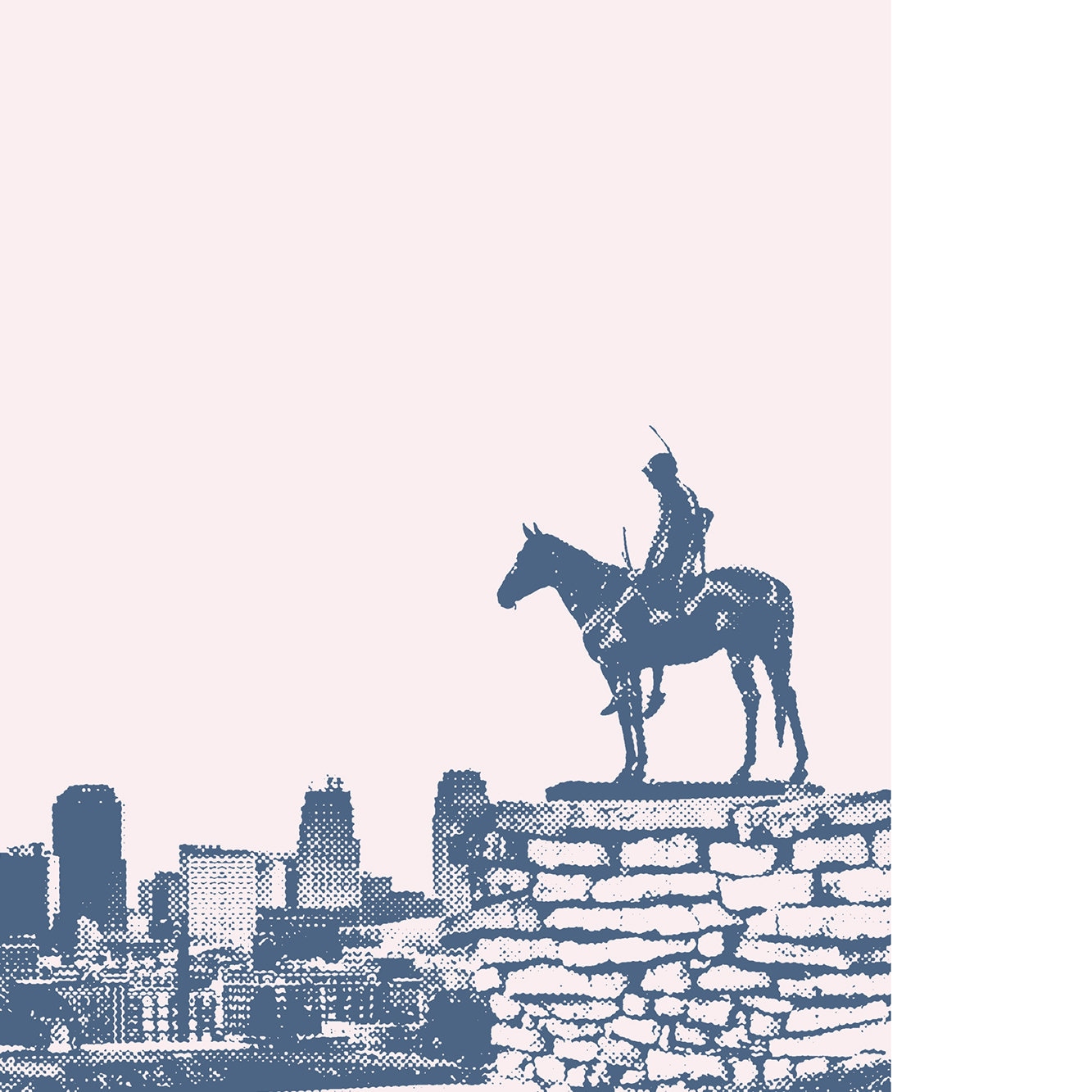 Kansas City Skyline the Scout Kansas City Statue Kansas City | Etsy