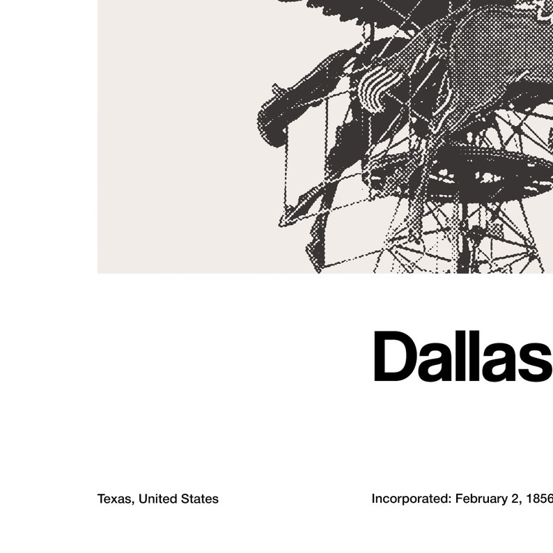 Dallas Print Pegasus Dallas TX Poster Dallas Texas Flying - Etsy