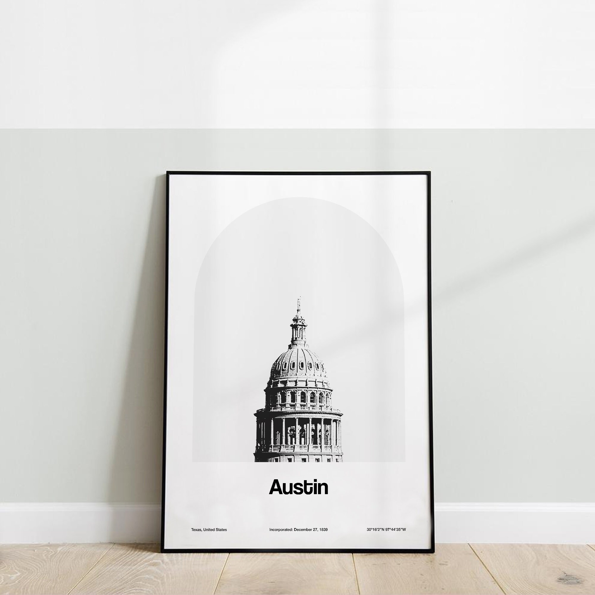 Austin TX Print Austin Texas Poster Austin Texas State - Etsy