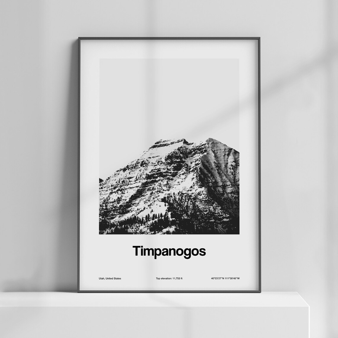 Mount Timpanogos UT Print Mount Timp Utah Mountains Poster | Etsy