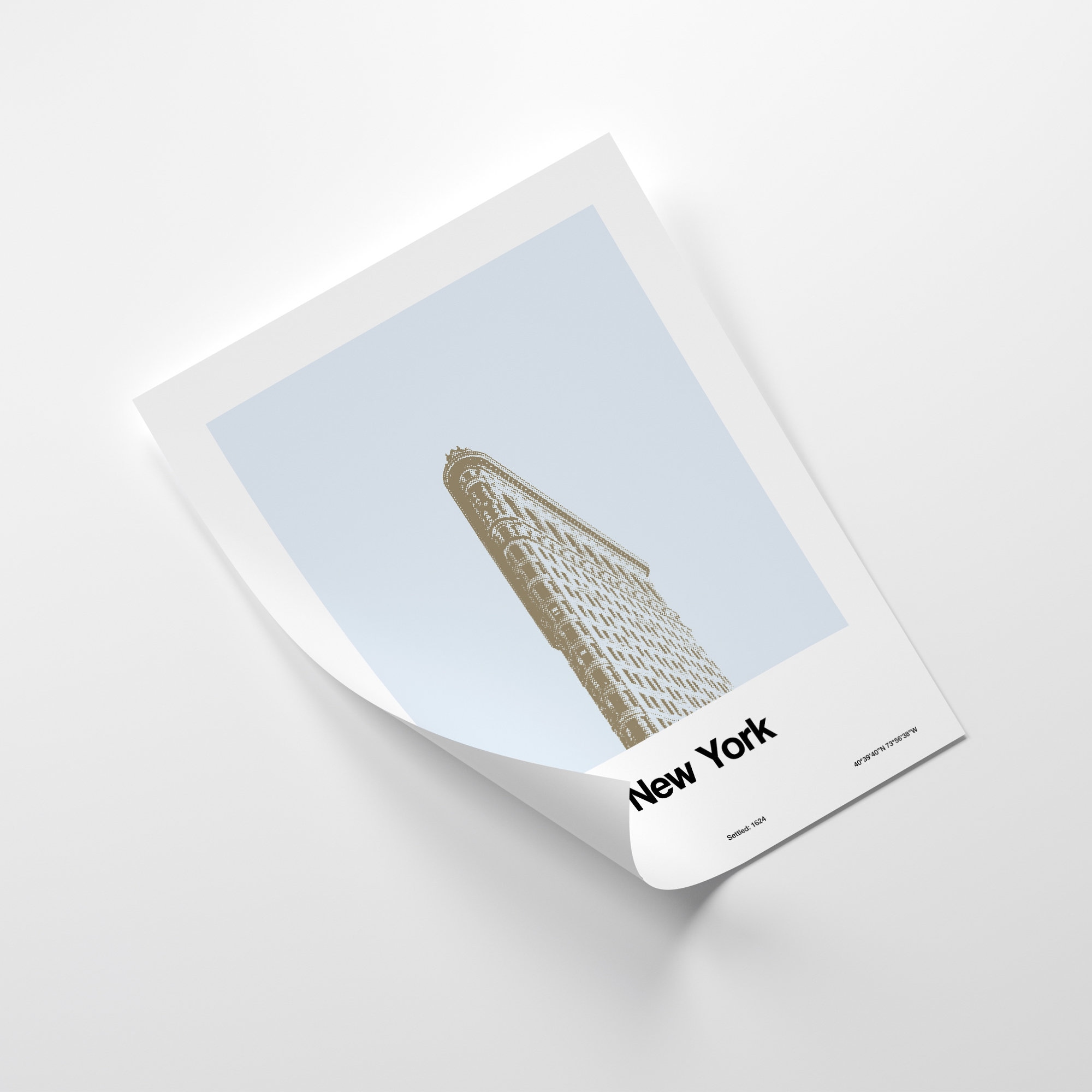 New York Poster Flatiron Building Print New York City | Etsy