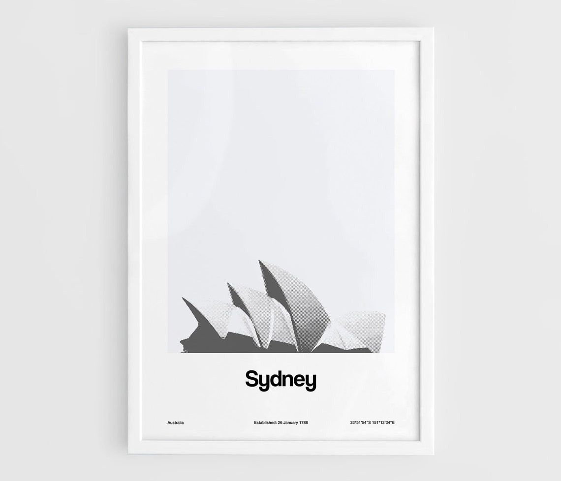 Sydney Opera House Print Sydney Australia Poster Sydney | Etsy