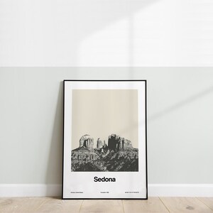 Sedona Poster, Sedona Print Cathedral Rock Sedona AZ, Sedona Arizona ...