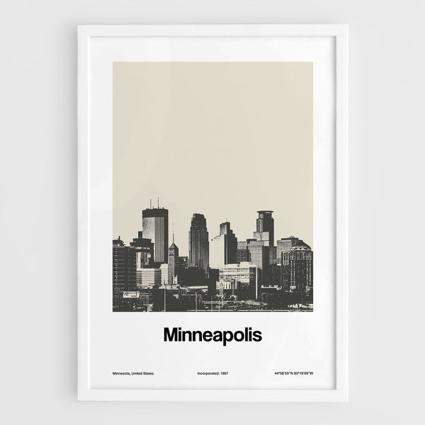 St Paul Mn Skyline Print - Etsy Australia