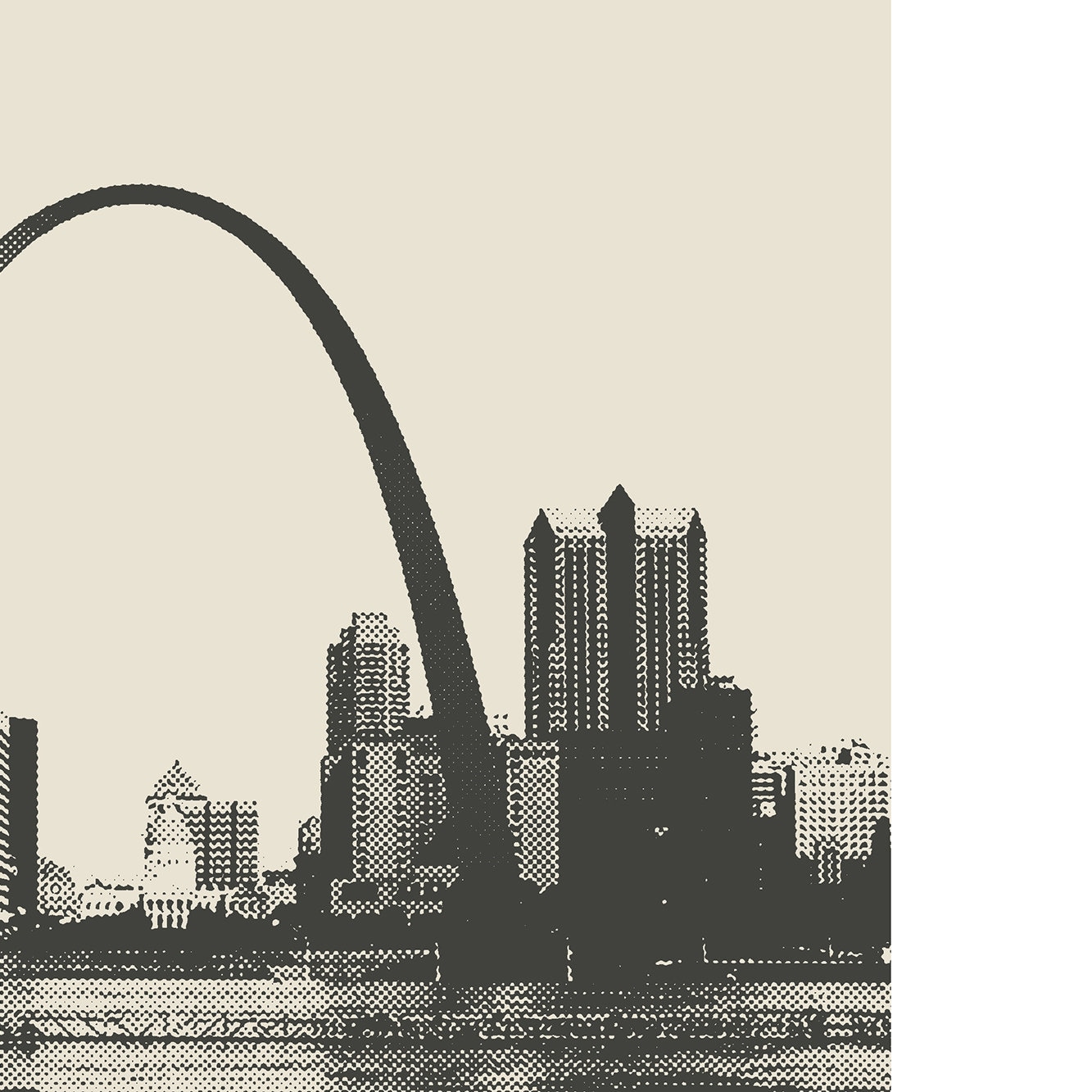 St Louis MO Skyline, St Louis Gateway Arch, St Louis Poster, St Louis ...