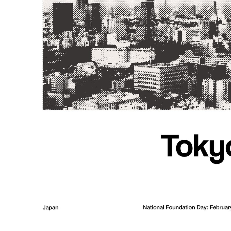 Tokyo Skyline Poster, Tokyo Japan Print Cityscape Tokyo Landmarks Gift ...