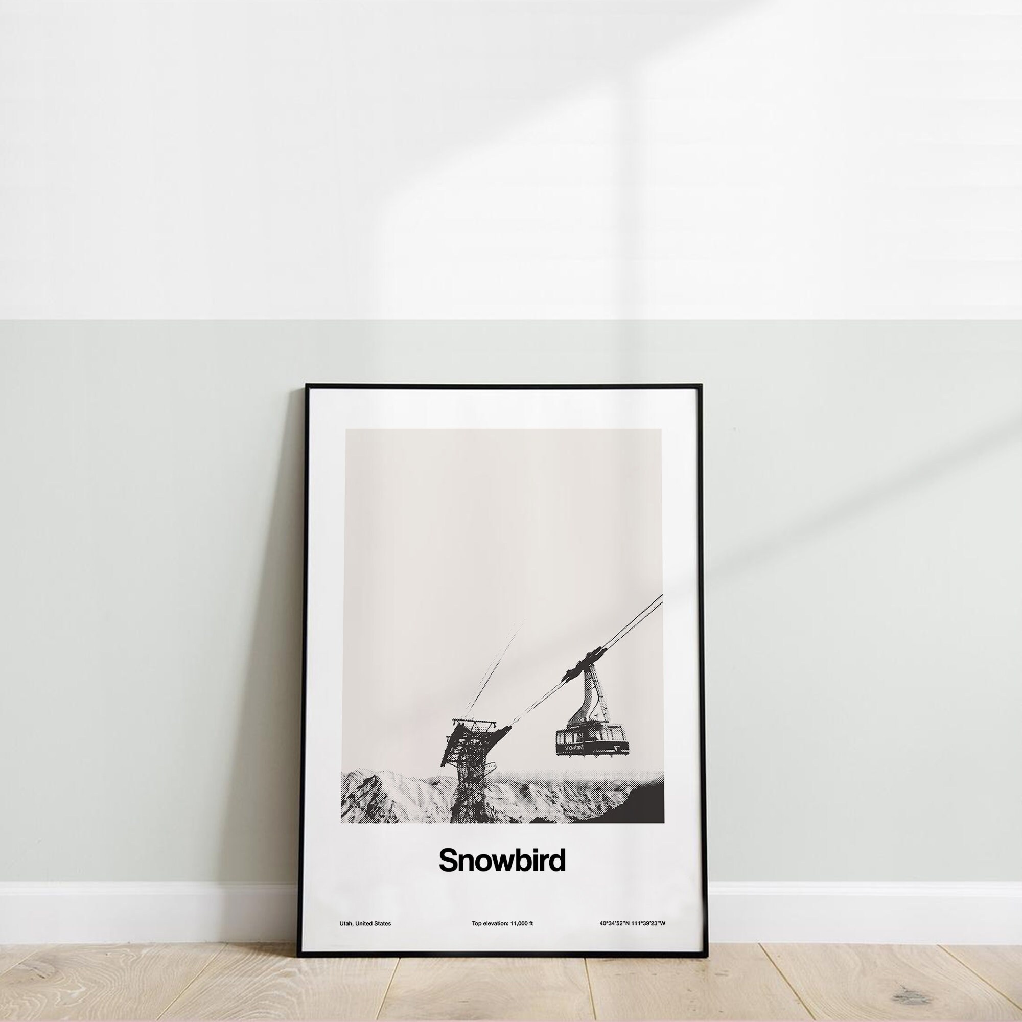 Snowbird Utah Poster Snowbird Print Rocky Mountains Travel | Etsy