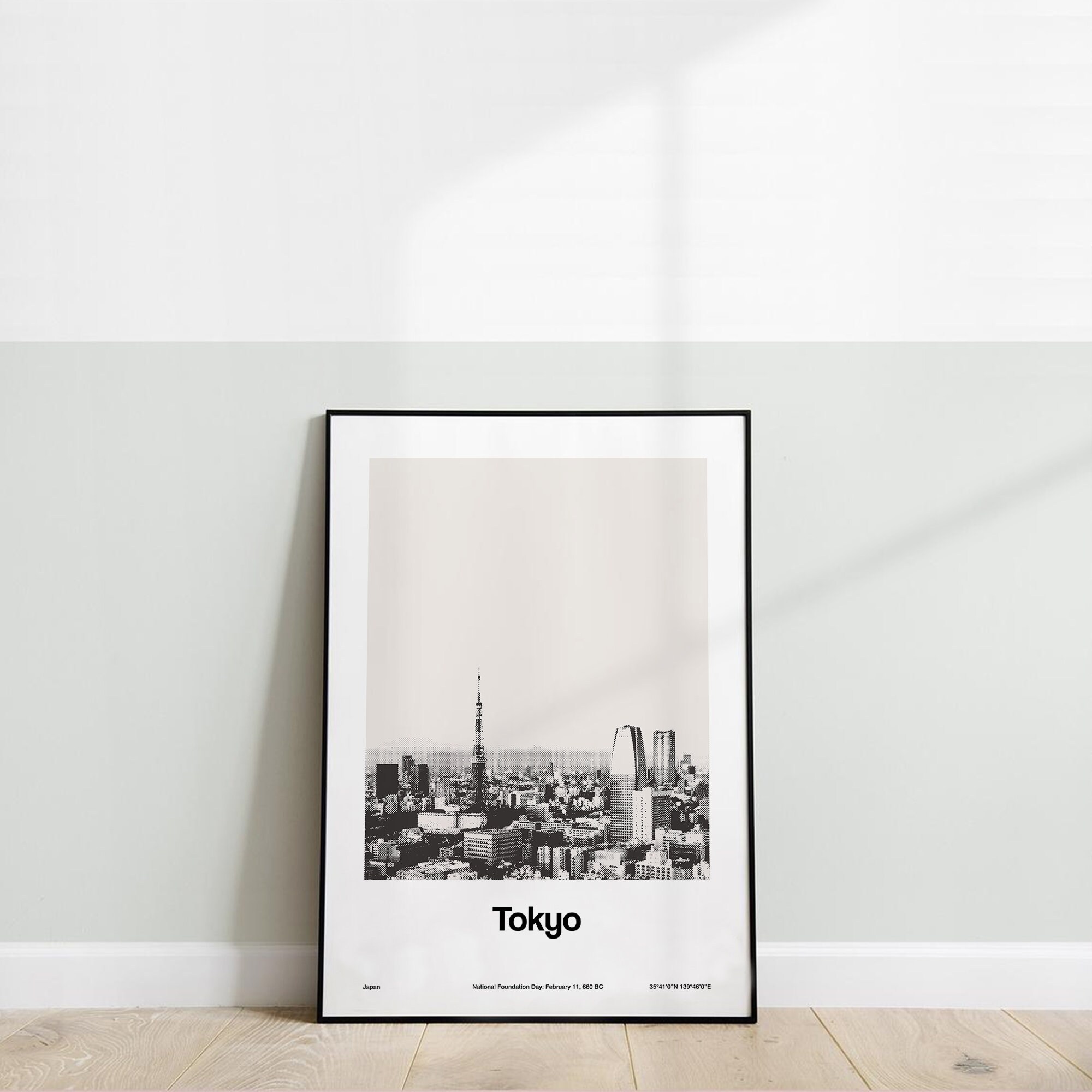 Tokyo Skyline Poster, Tokyo Japan Print Cityscape Tokyo Landmarks Gift ...