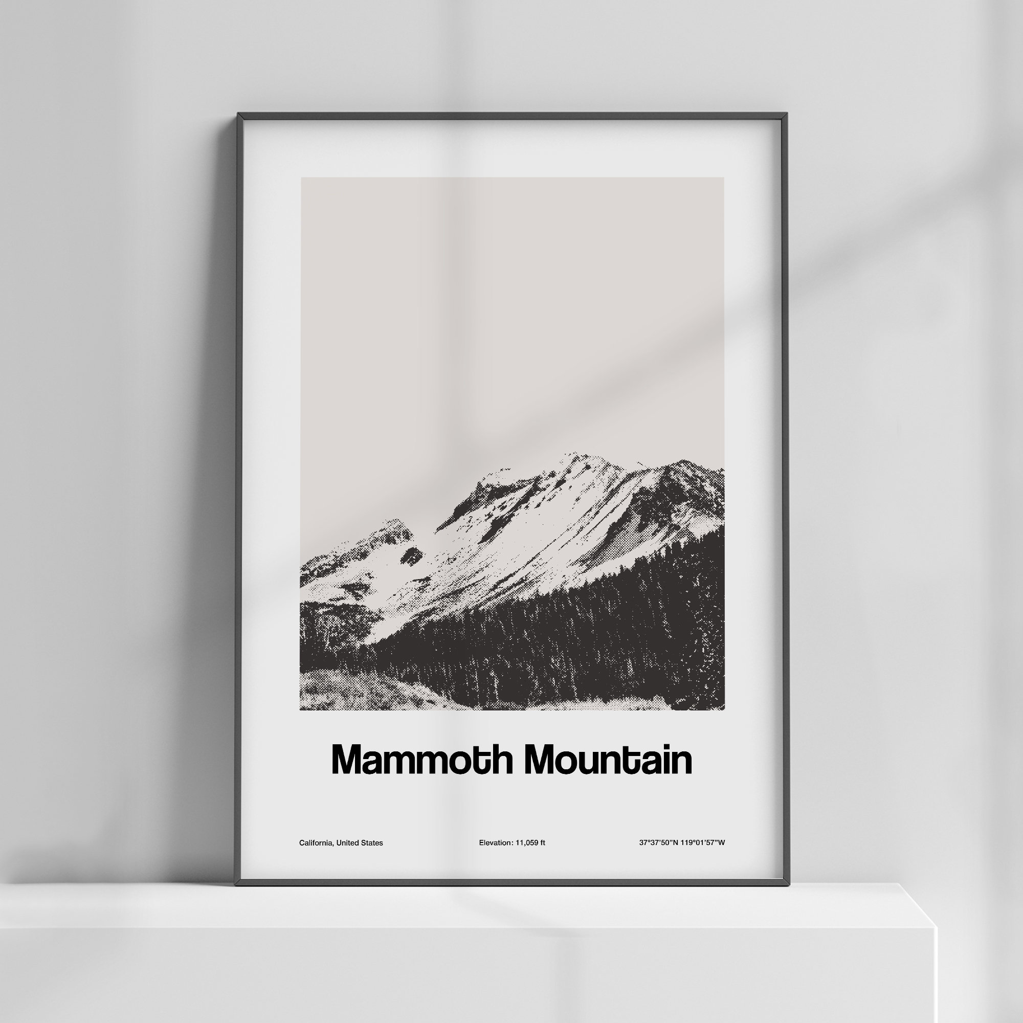 Mammoth Mountain Poster Mammoth Mountain California Print | Etsy