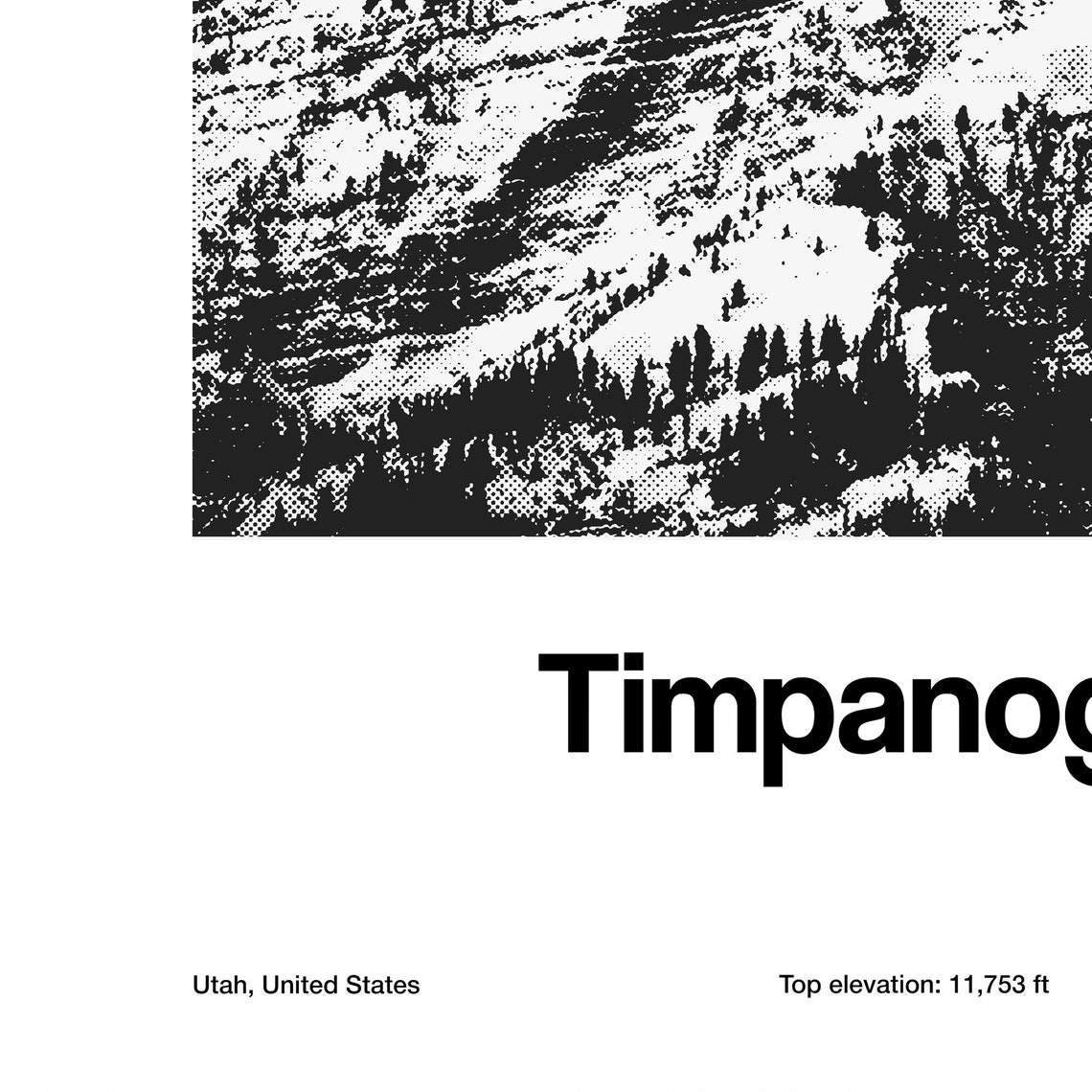 Mount Timpanogos UT Print Mount Timp Utah Mountains Poster | Etsy