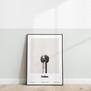 Dallas Print, Reunion Tower Dallas TX Poster, Dallas Texas Photography ...