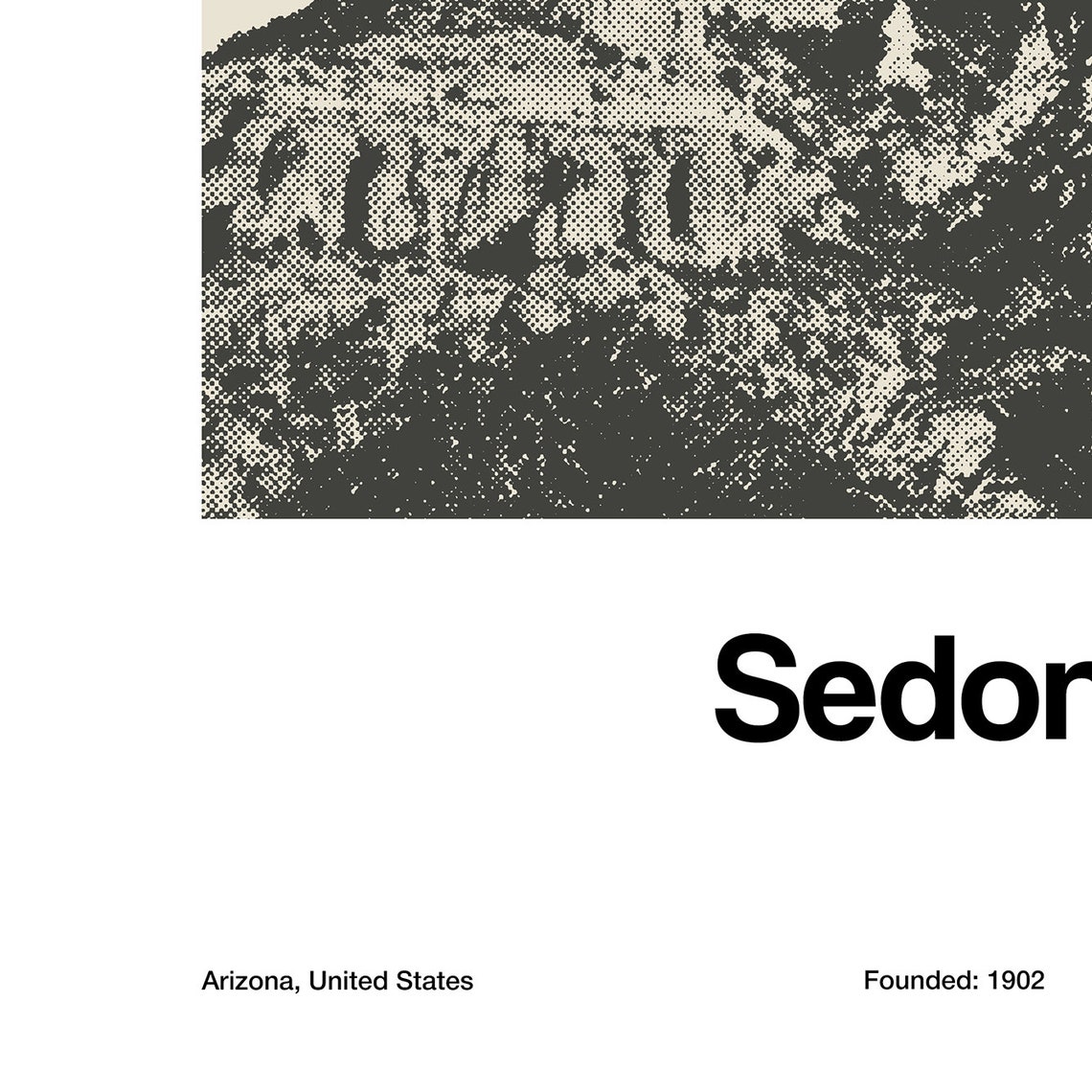 Sedona Poster Sedona Print Cathedral Rock Sedona AZ Sedona - Etsy