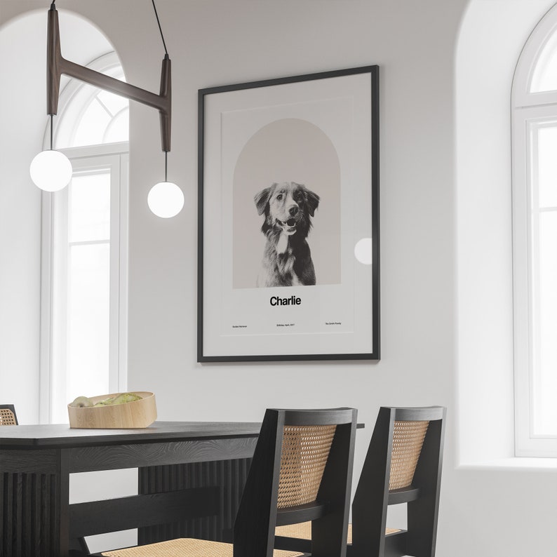 Pet Portrait Custom and Personalized Pet Portrait From Photo - Etsy