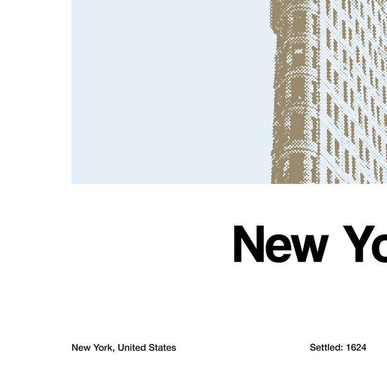 New York Poster Flatiron Building Print New York City - Etsy