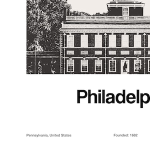 Philadelphia Pennsylvania Print, Philadelphia PA Poster, Philadelphia ...
