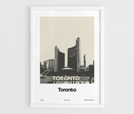 Toronto Poster 3D Toronto sign Photo Ontario Canada Print | Etsy