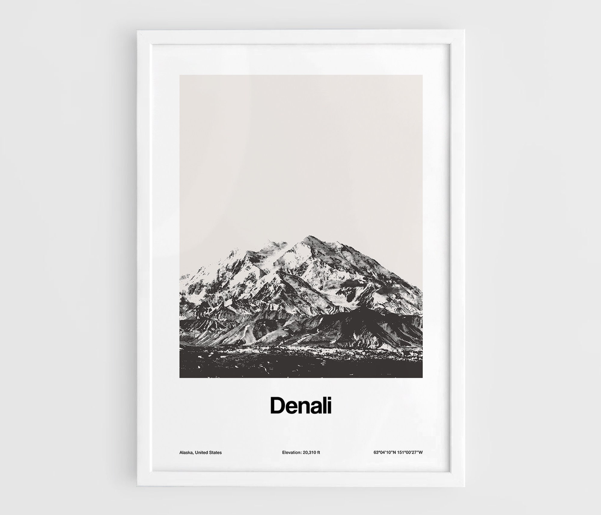 Denali Alaska Poster Denali Mount Print Denali National Park | Etsy