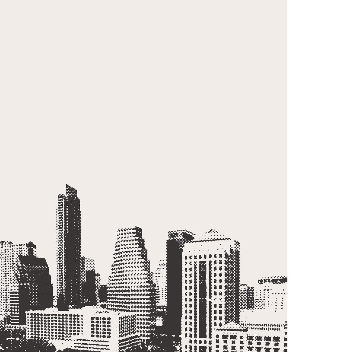 Austin Skyline Print Austin Texas Poster Downtown Austin TX - Etsy