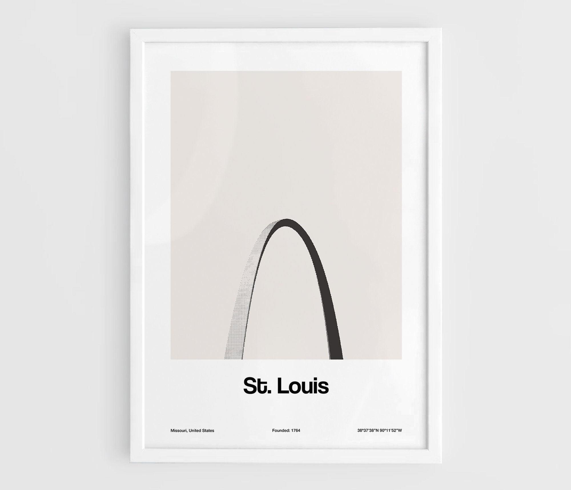 St Louis Arch Print St Louis Minimalism Arch St Louis | Etsy