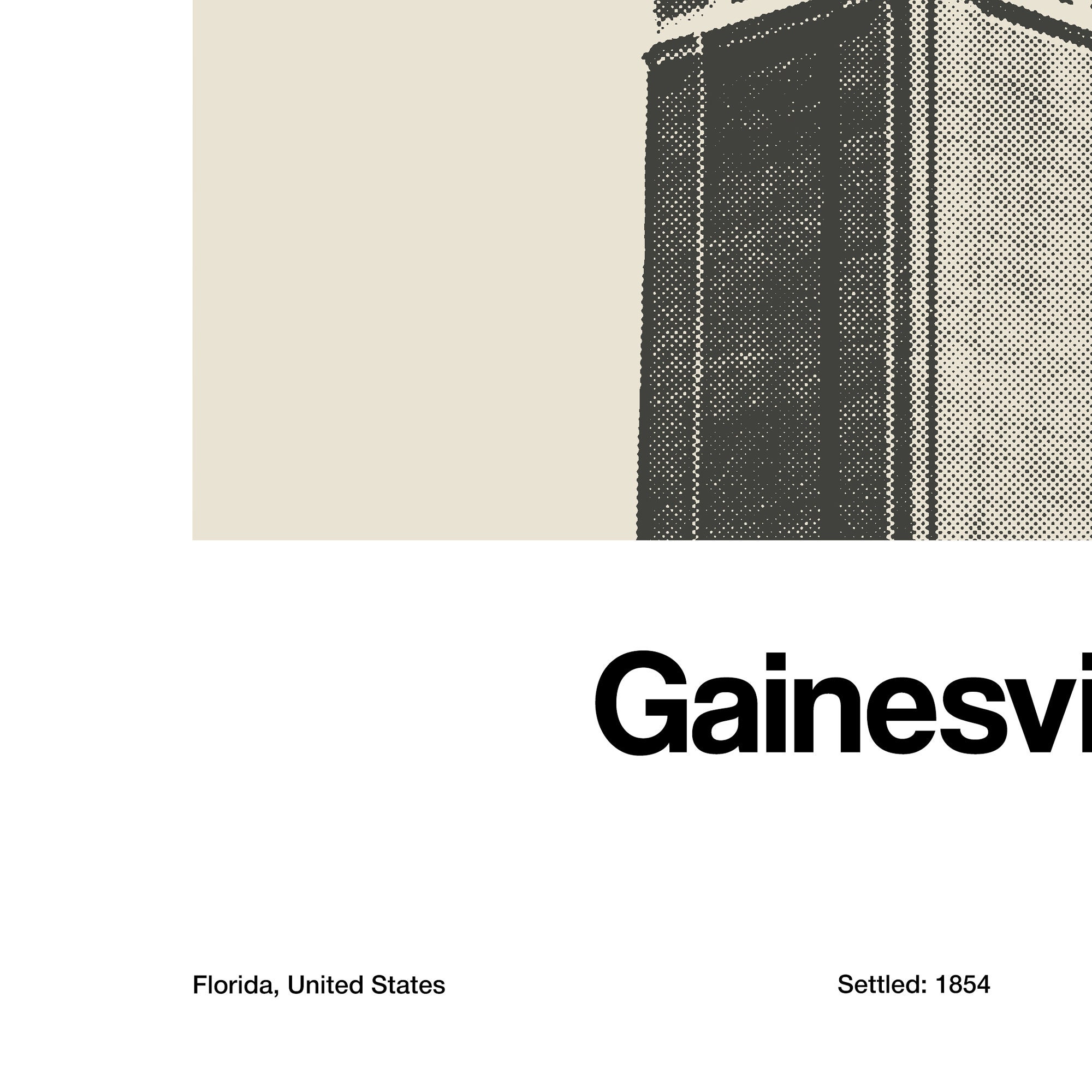 Gainesville FL Poster Gainesville Florida Print Gainesville | Etsy