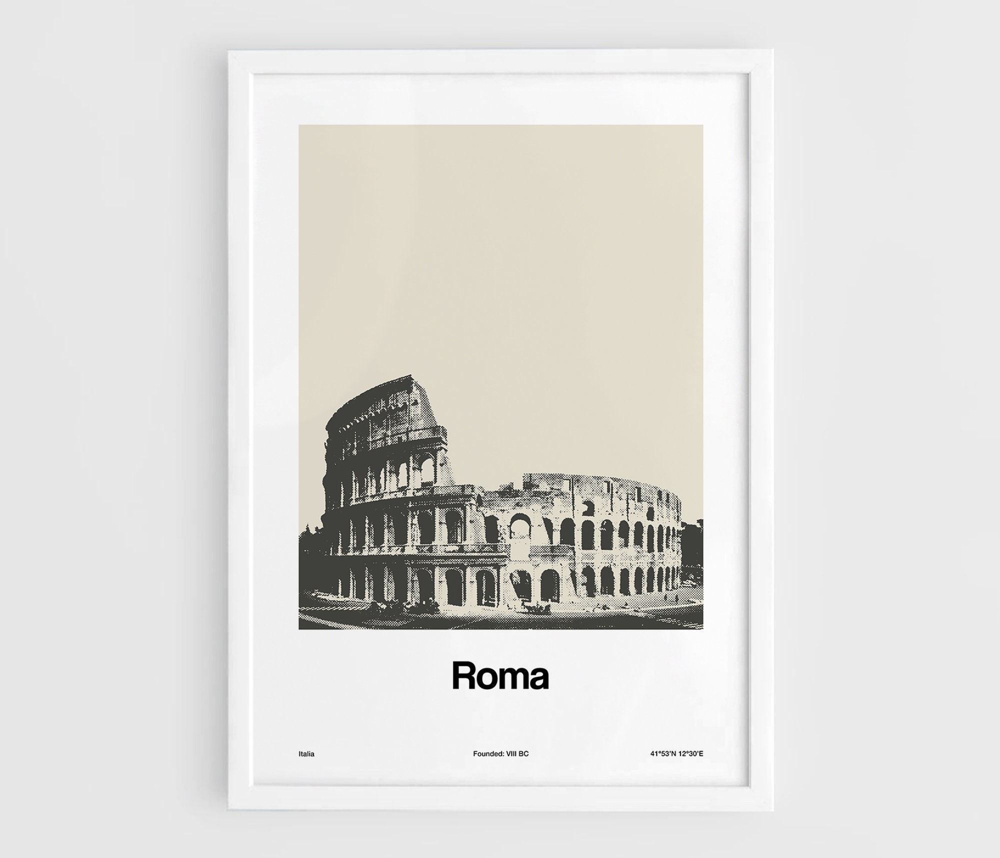 Rome Poster Rome Colosseum Italy Print Rome Skyline Roma - Etsy