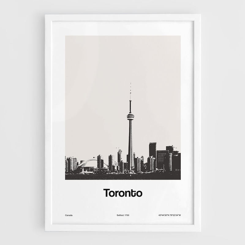 Toronto Skyline - Etsy
