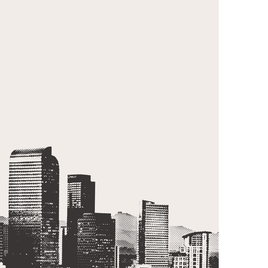 Denver Skyline Art Print Denver CO Denver Poster Denver | Etsy
