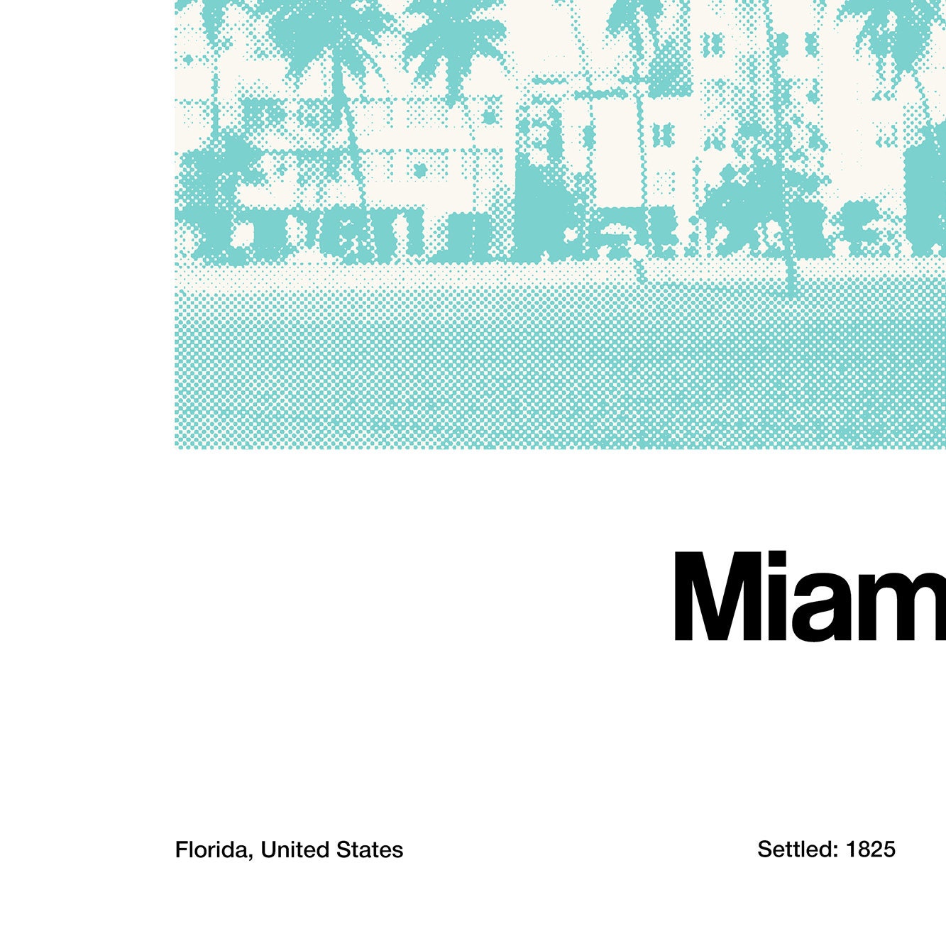 Miami City Poster, Old Miami Beach Architectural District Florida Miami ...