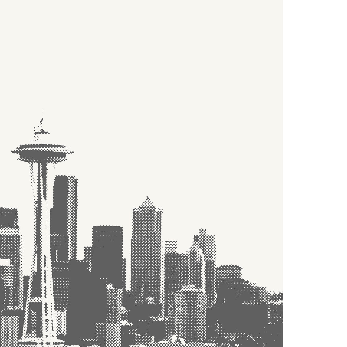 Seattle Washington Poster, Seattle WA Print, Seattle Minimalism Skyline ...