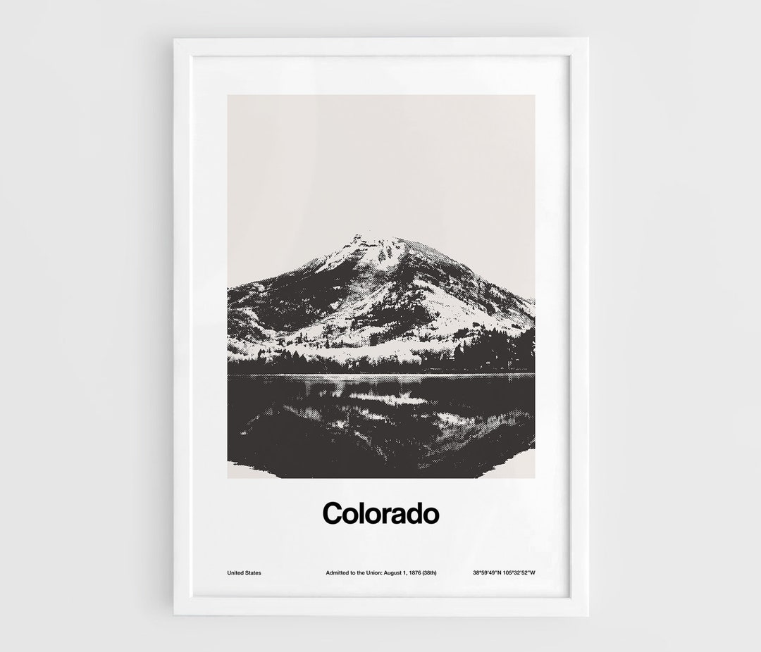 Colorado Print, Colorado Poster, Colorado Mountains, Colorado Landscape ...