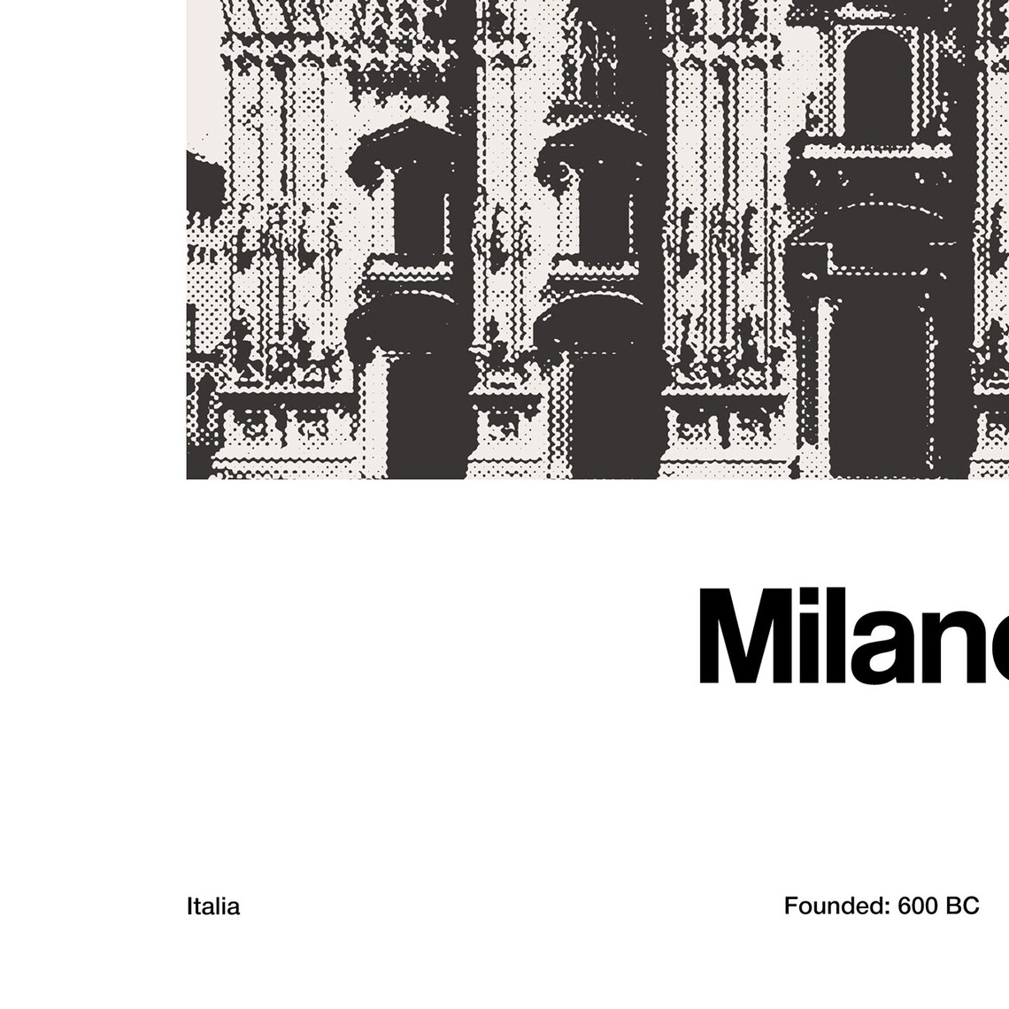 Milan Print Milan Cathedral Poster Duomo Di Milano Italia - Etsy