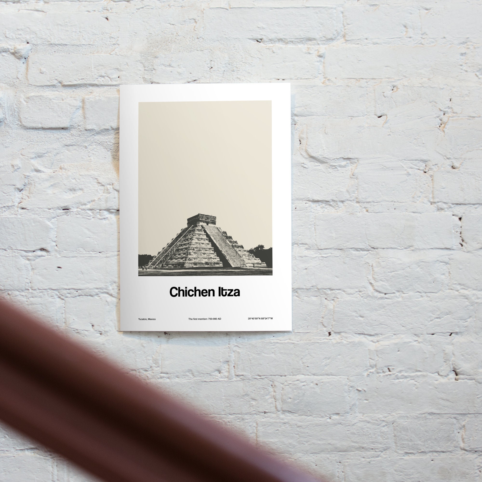 Chichen Itza Poster Chichen Itza Print Chichen Itza Yucatán - Etsy