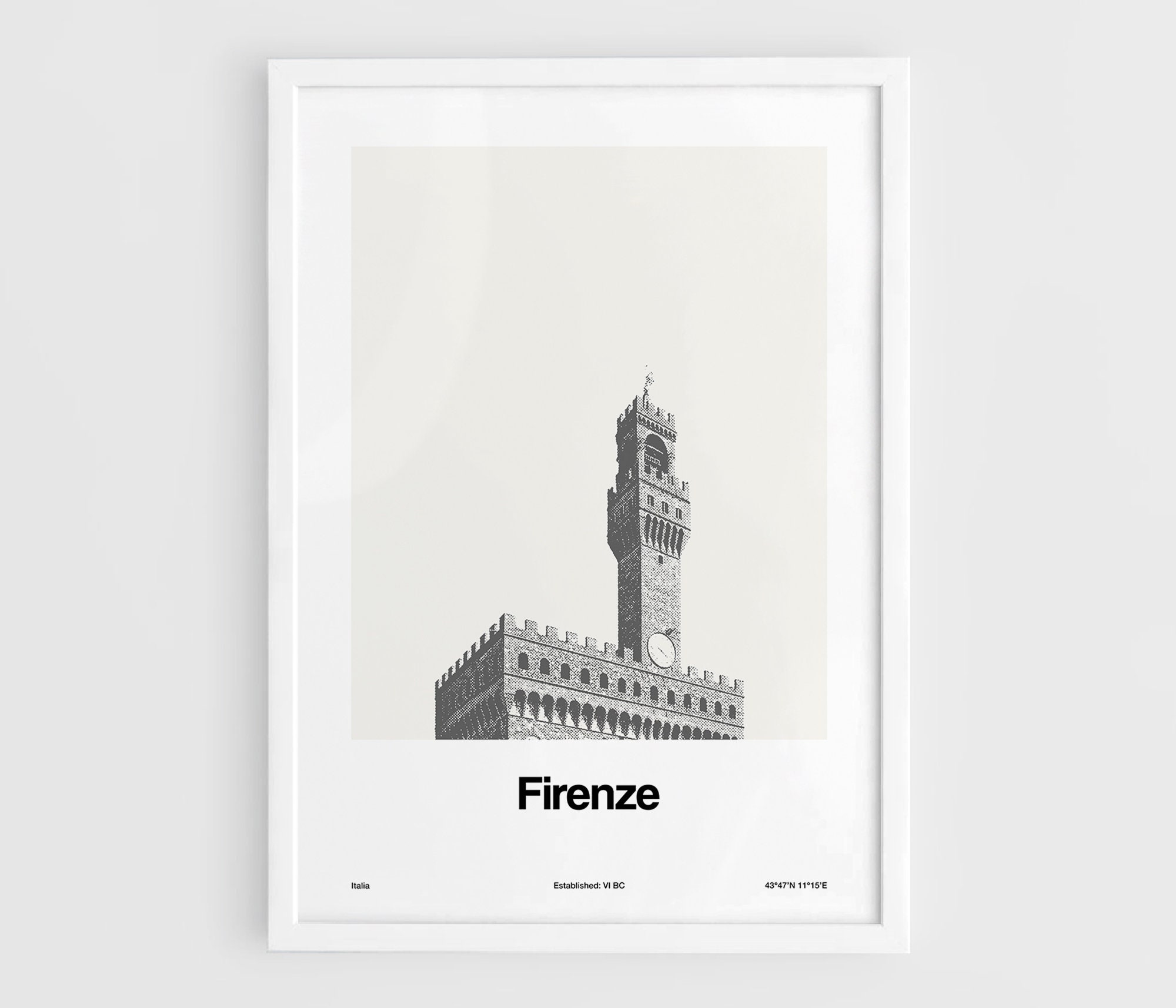 Florence Poster Palazzo Vecchio Firenze Print Florence | Etsy
