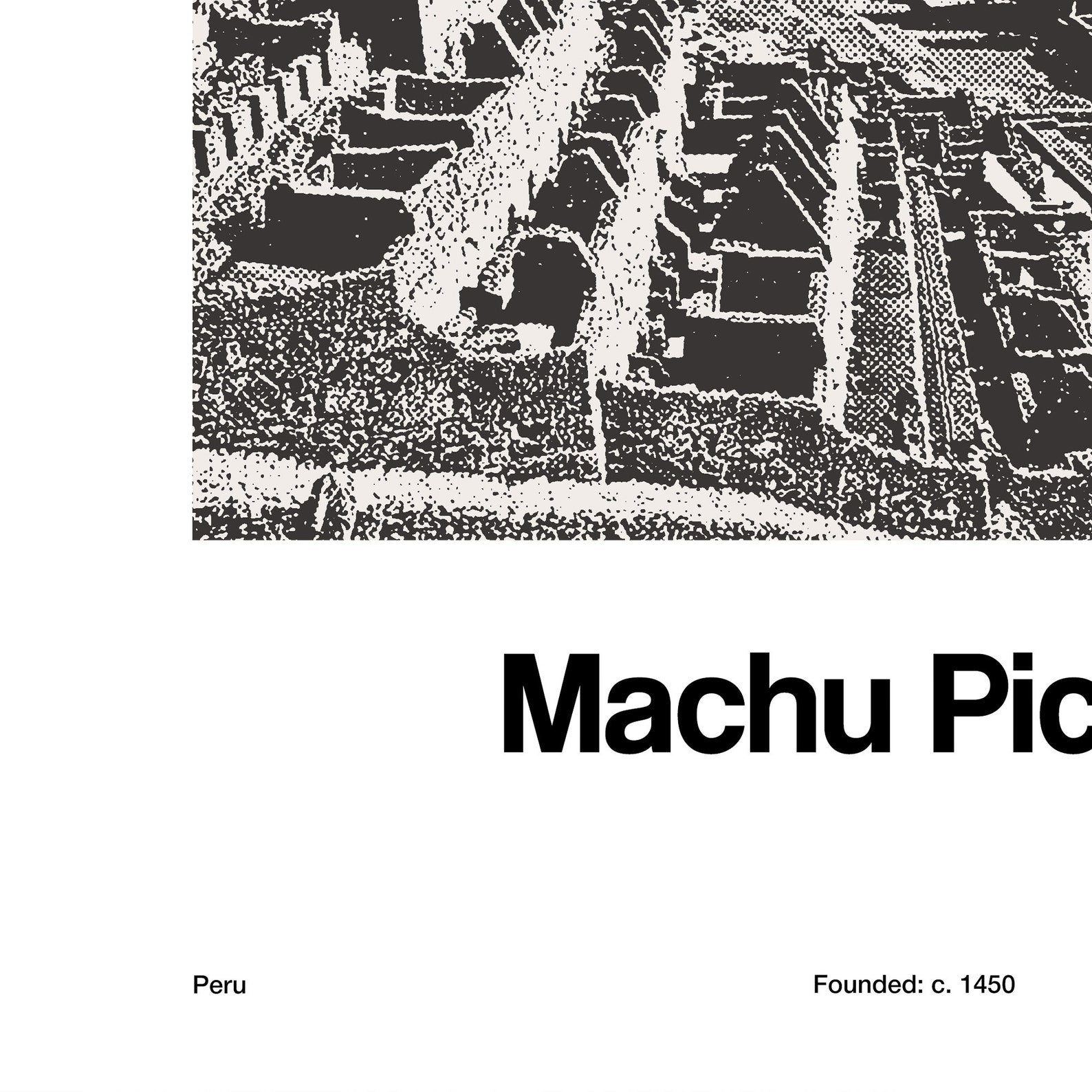 Machu Picchu Poster Machu Picchu Peru Art Print Cusco Region - Etsy