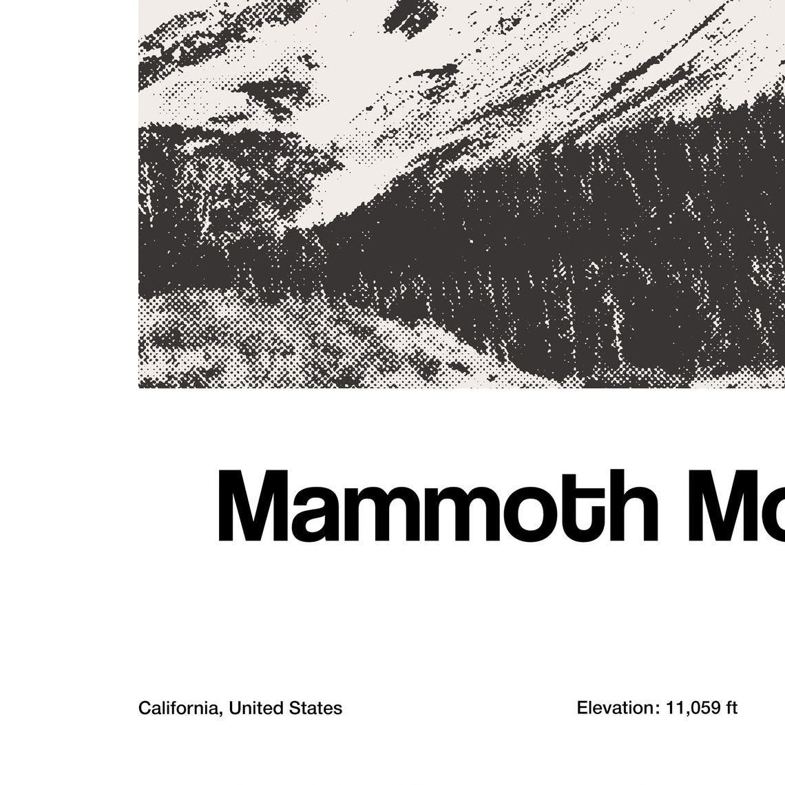 Mammoth Mountain Poster Mammoth Mountain California Print | Etsy