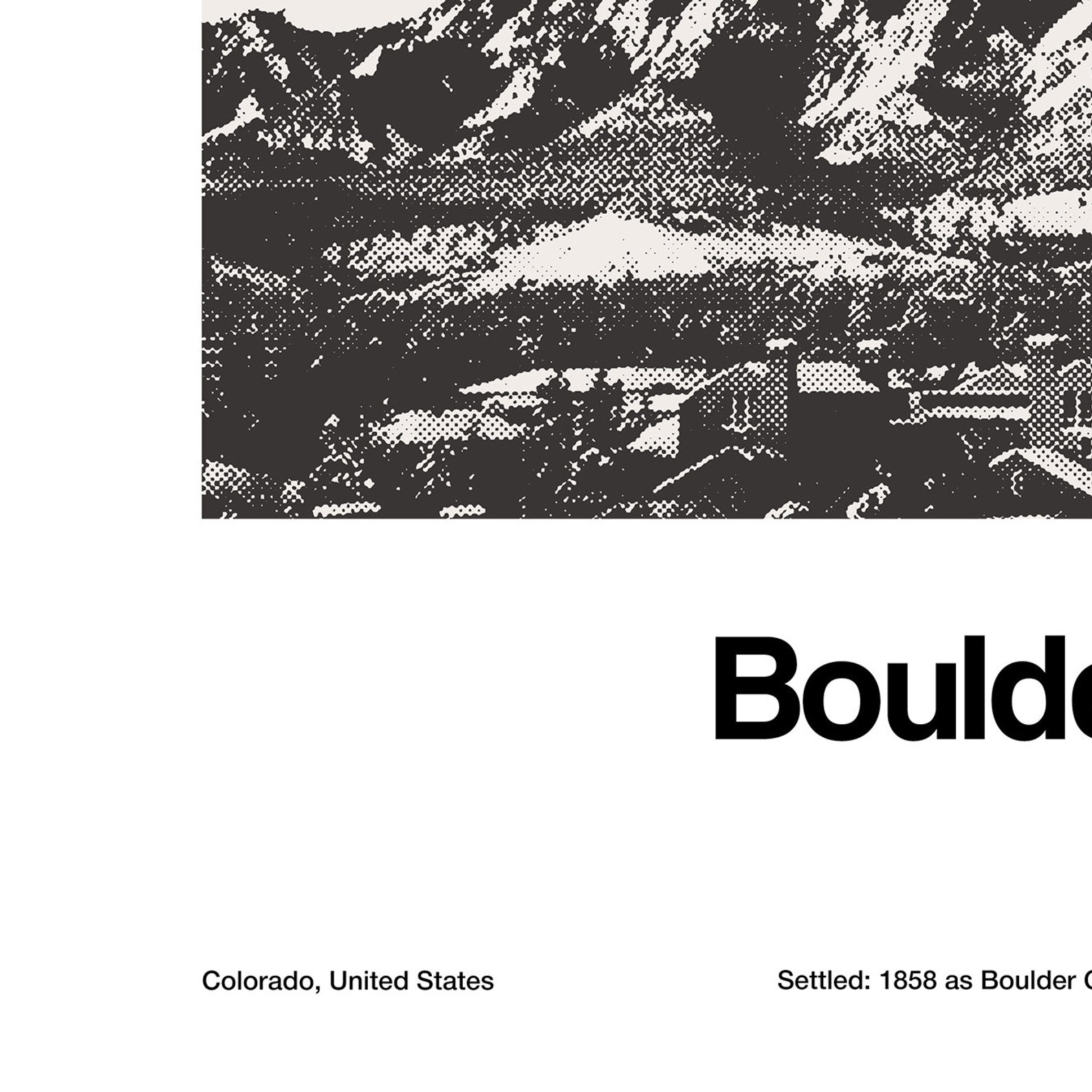 Boulder CO Print, Boulder Colorado Poster the Flatirons Rock Mountains ...