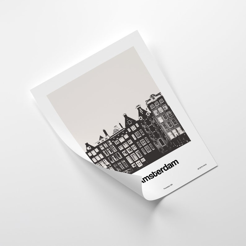 Amsterdam Print Netherlands Amsterdam Poster Amsterdam | Etsy