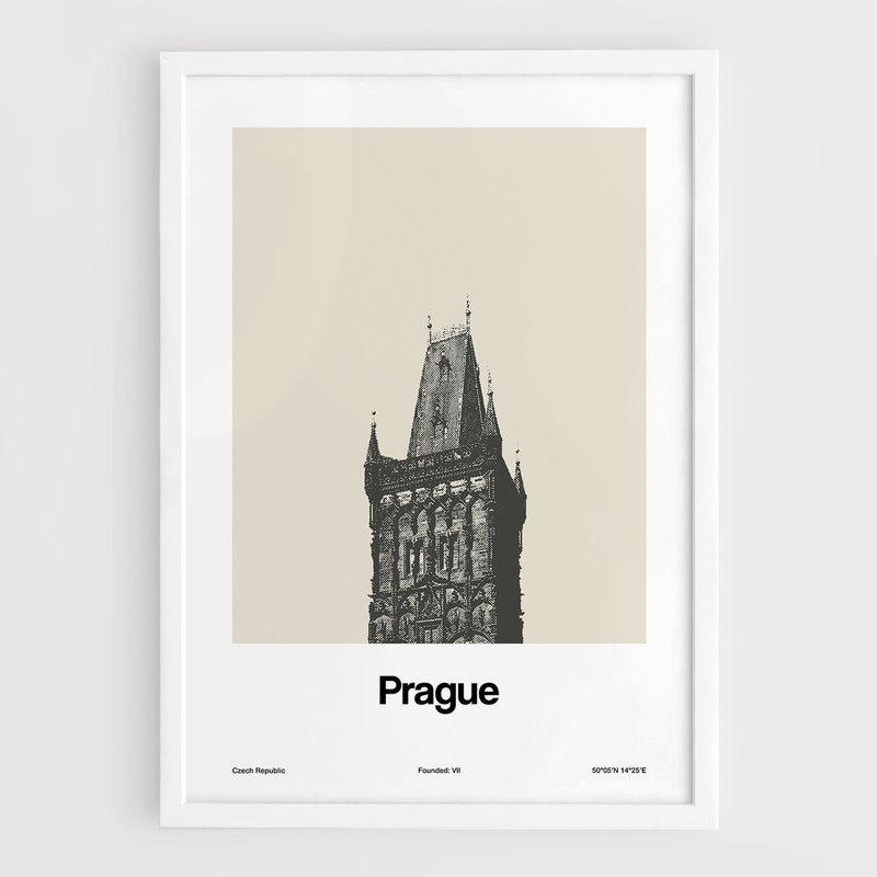 Prague Poster - Etsy
