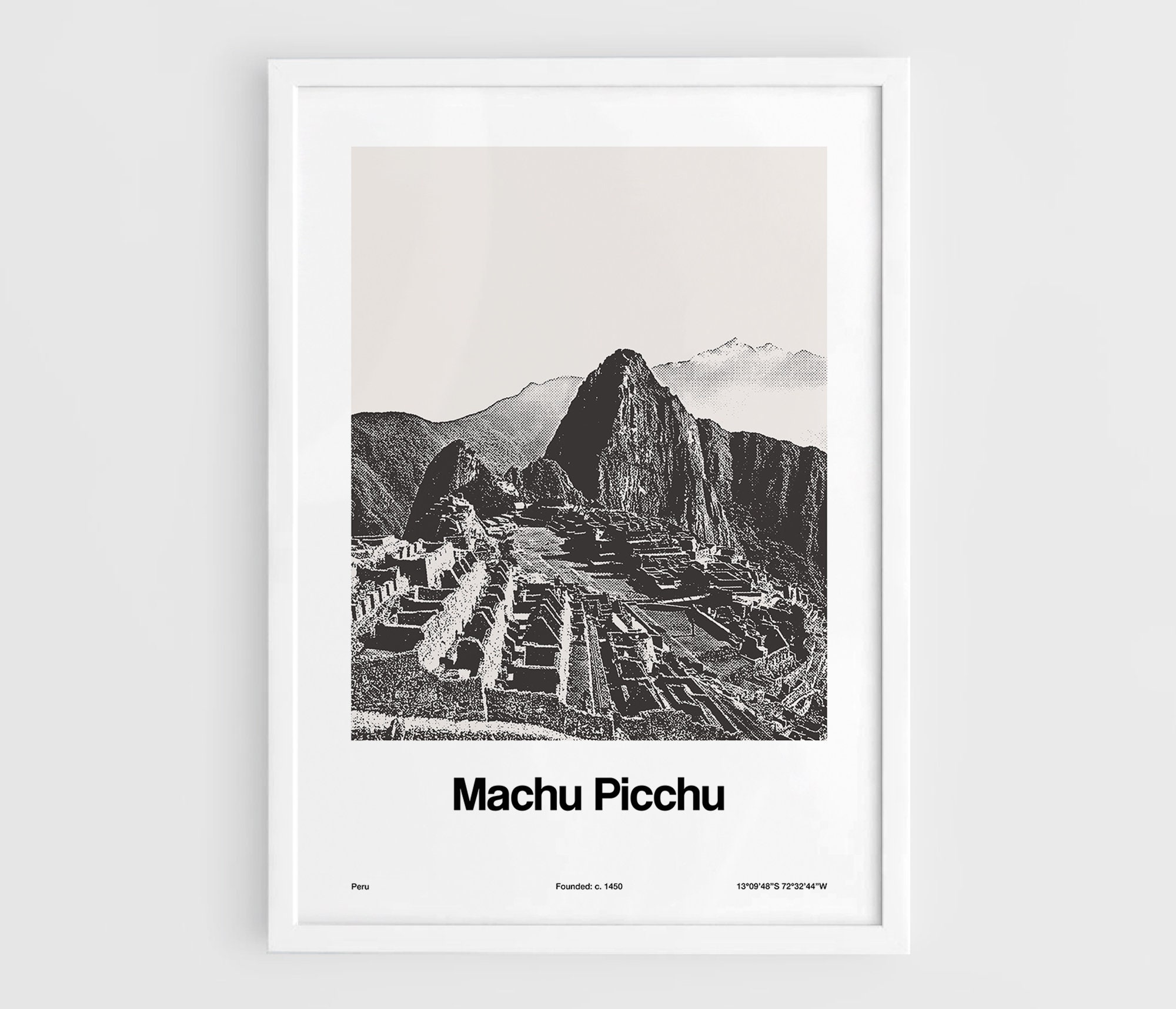 Machu Picchu Poster Machu Picchu Peru Art Print Cusco Region - Etsy