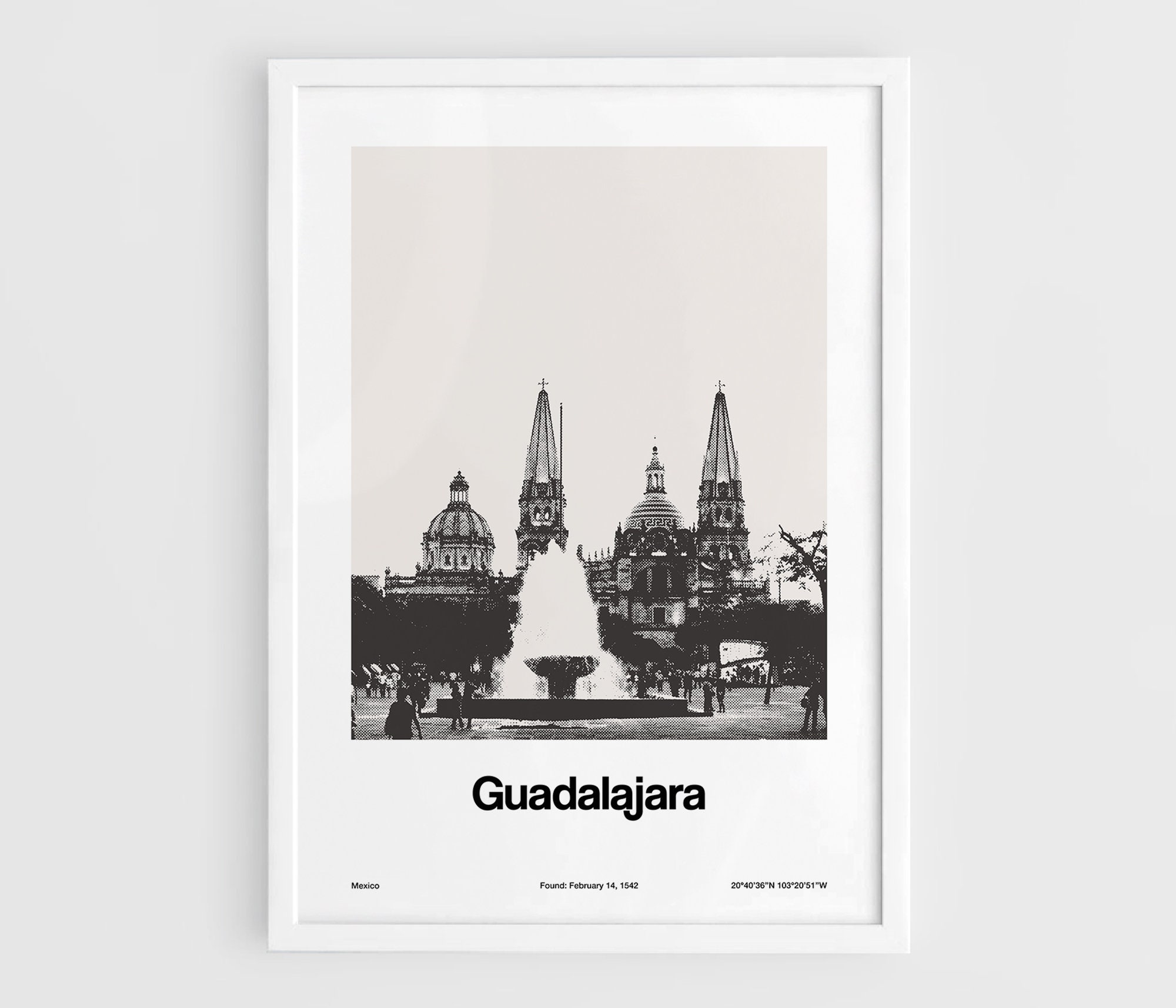 Guadalajara Poster Guadalajara Print Guadalajara Mexico | Etsy